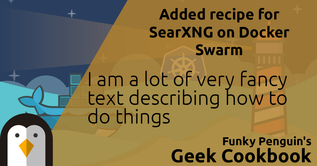 Added recipe for SearXNG on Docker Swarm |・∀・